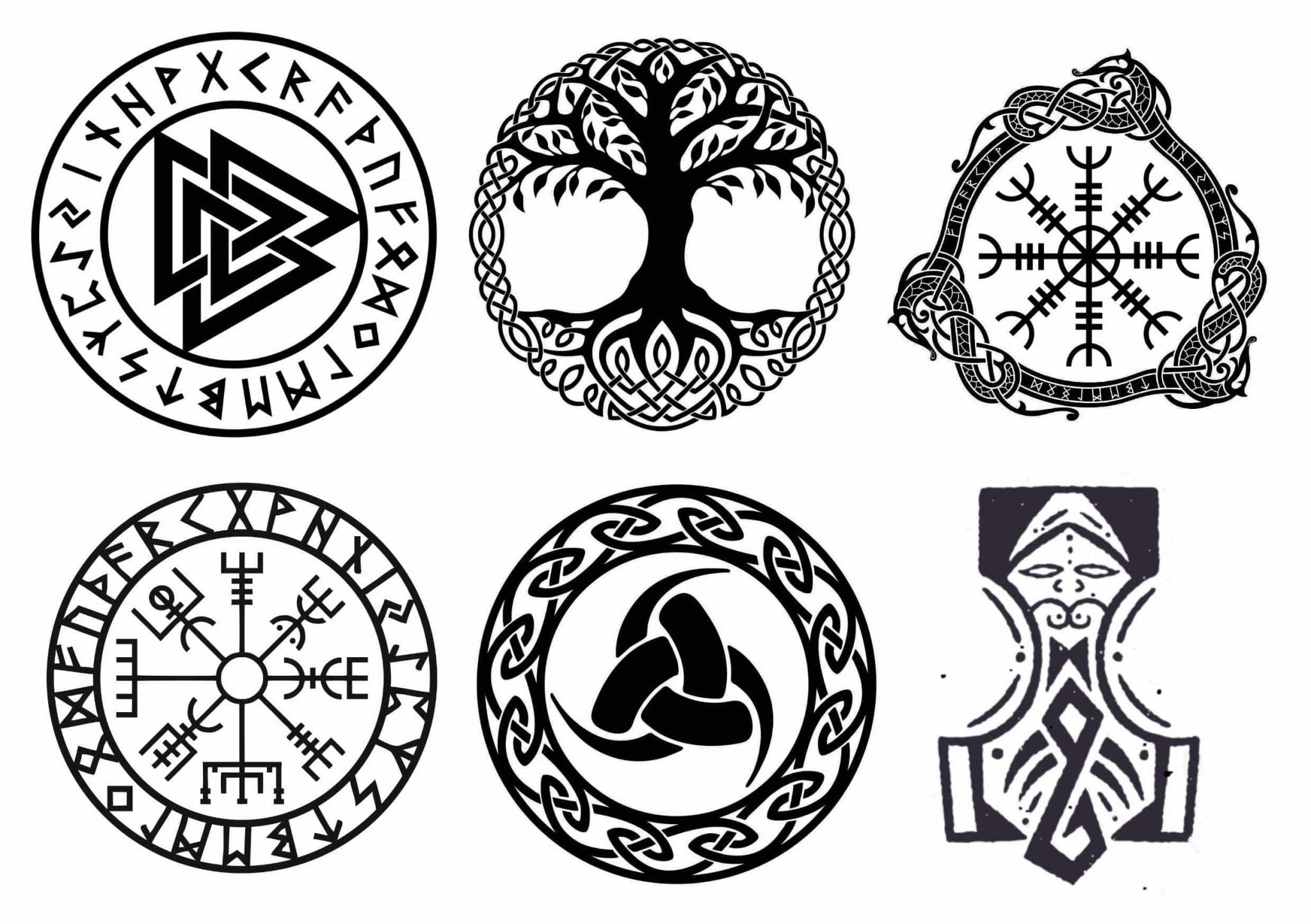 6 conocidos símbolos vikingos como tatuajes falsos - Like ink